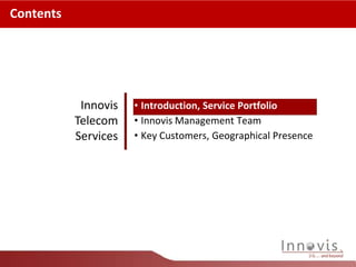 Innovis Company Overview (January 2012) | PPTX | Computer Networking | Computing