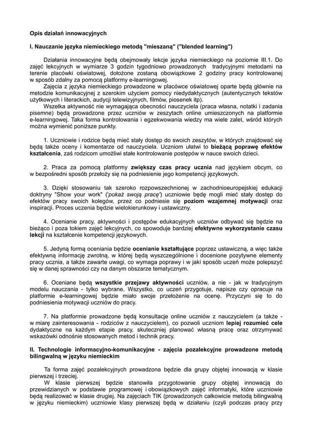 Innowacja kolebuk | PDF