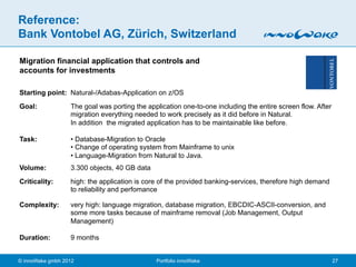 Emerasoft Day 2012 - Innowake migration | PPT