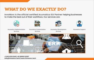 Acumatica Customization Services | PPTX
