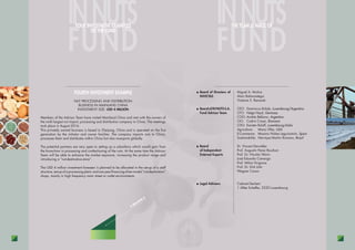 In Nuts Fund - Investors' brochure | PDF