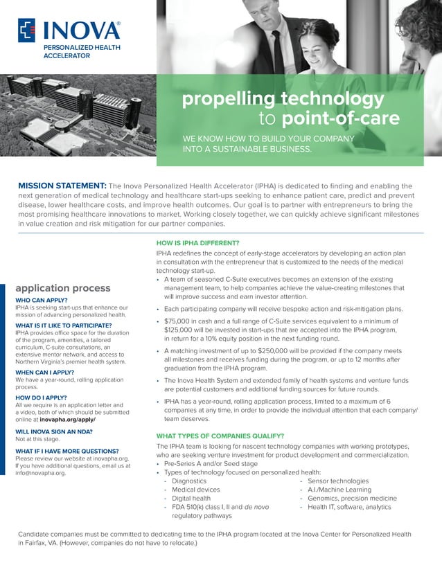 Inova Personalized Health Accelerator | PDF