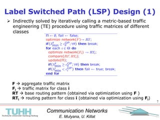 Routing Optimization in IP/MPLS Networks under Per-Class Over ...