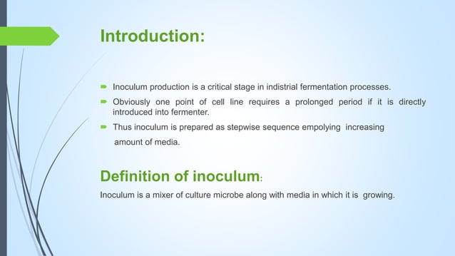 Inocula development for yeast processes | PPTX | Desserts and Baking ...
