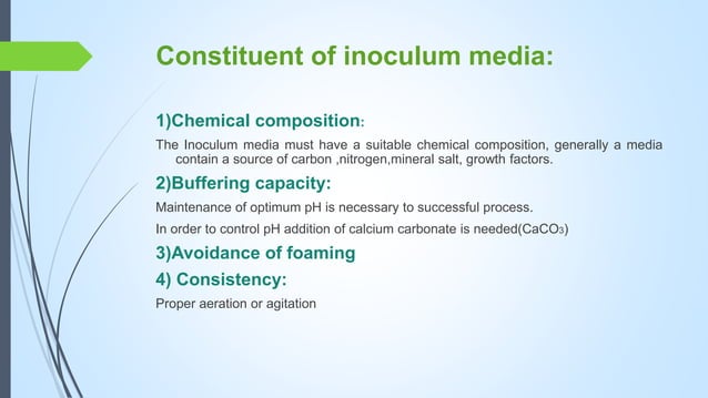 Inocula development for yeast processes | PPTX | Desserts and Baking ...