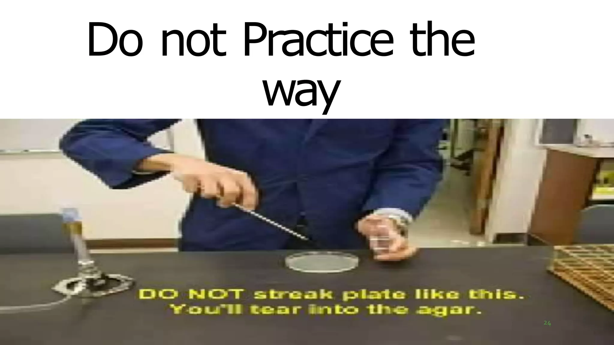 inoculating a culture plate in bacteriology | PPTX