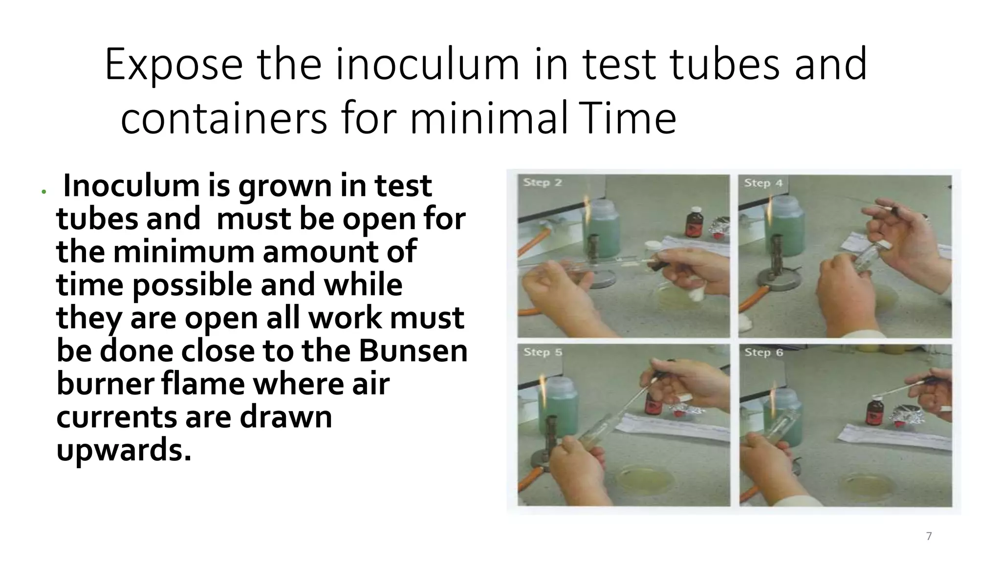 inoculating a culture plate in bacteriology | PPTX