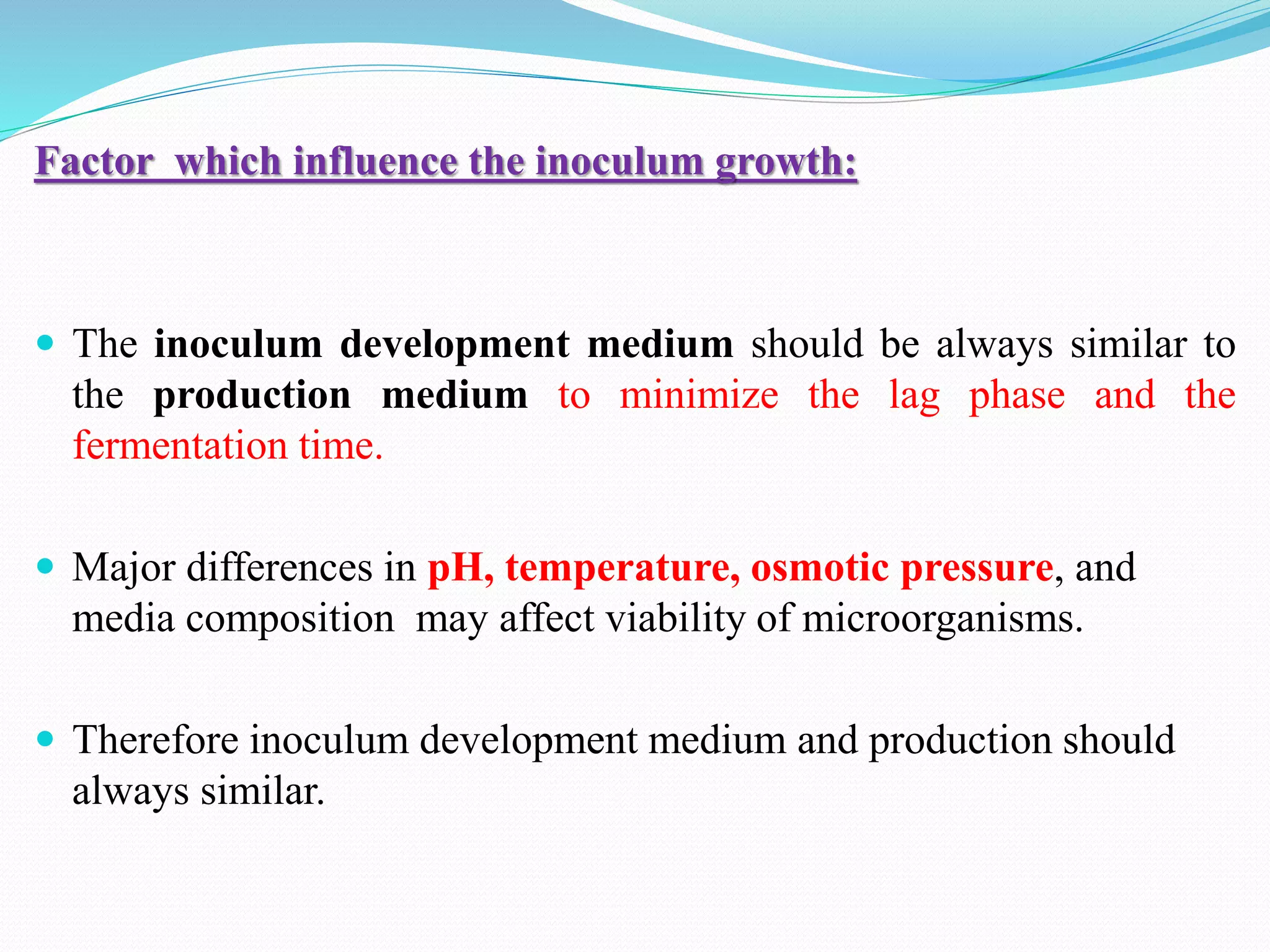 Inoculum build up for fermentation | PPTX