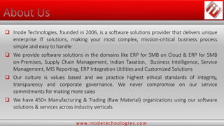Inode technologies profile | PPT