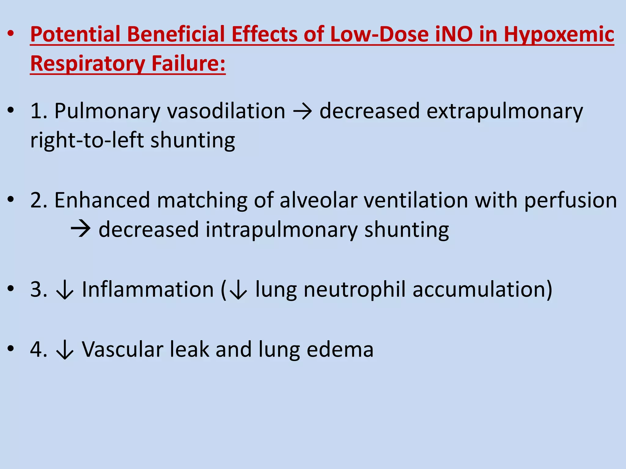 Inhaled Nitric Oxide (iNO) in Newborns - Dr Padmesh - Neonatology | PPTX