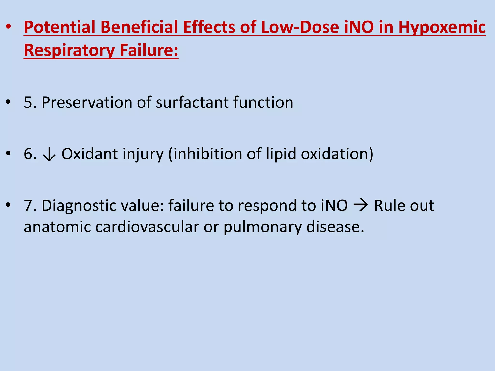 Inhaled Nitric Oxide (iNO) in Newborns - Dr Padmesh - Neonatology | PPTX