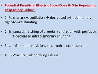 Inhaled Nitric Oxide (iNO) in Newborns - Dr Padmesh - Neonatology | PPTX
