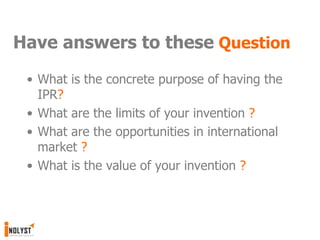 IPR Strategies for Startups - presented at BangaloreIT.biz | Startups ...