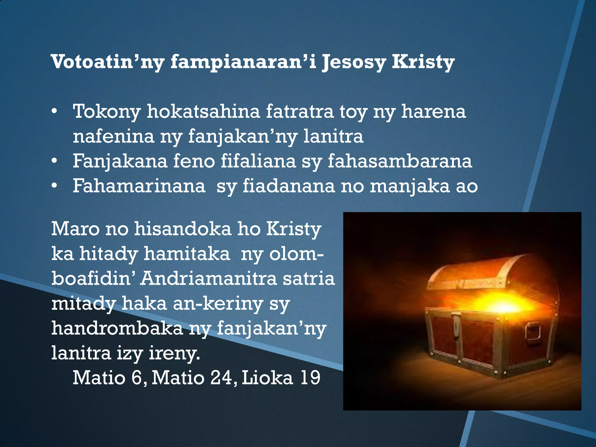 Inona ny fanjakanny lanitra | PPT