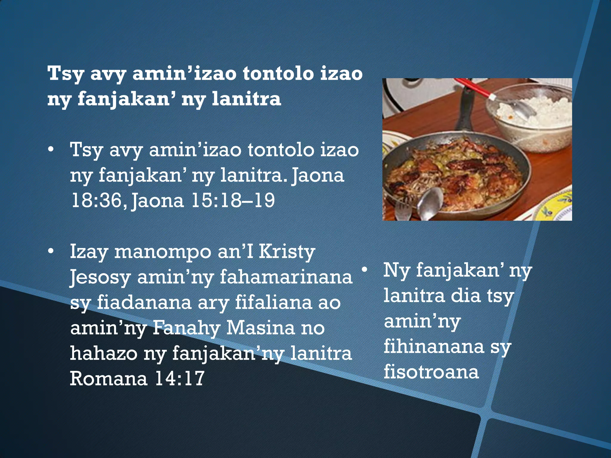 Inona ny fanjakanny lanitra | PPT