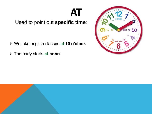 preposition ----- on, at (time n place).pptx