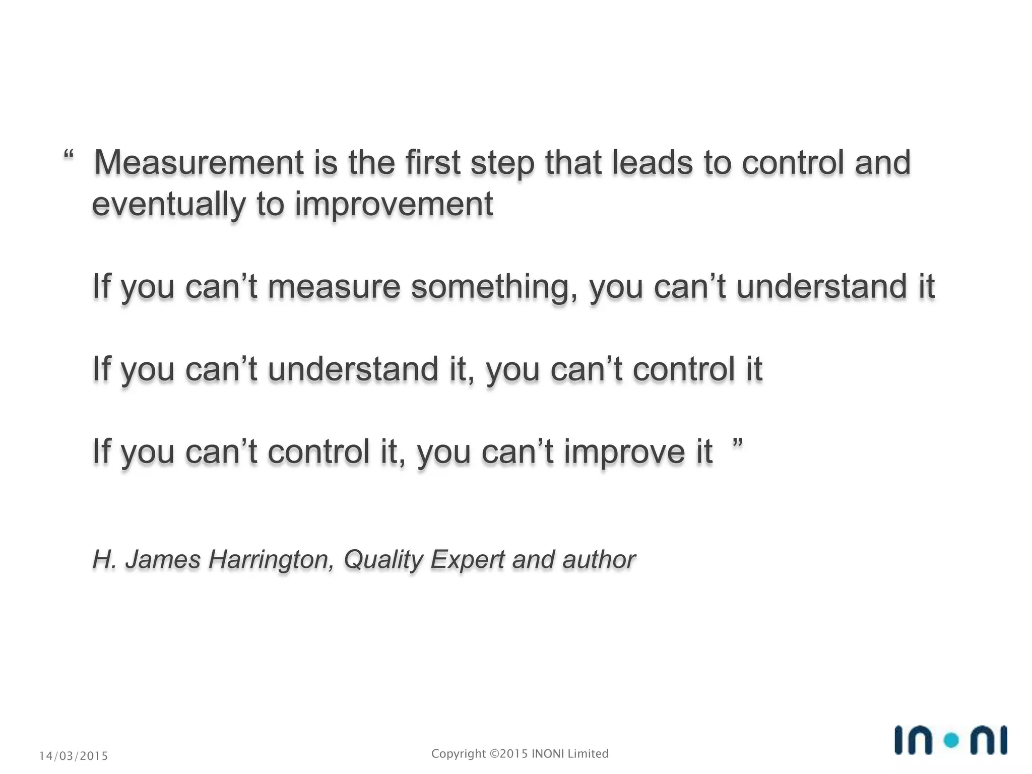 Improving BCM through Measurement and Benchmarking | PPT
