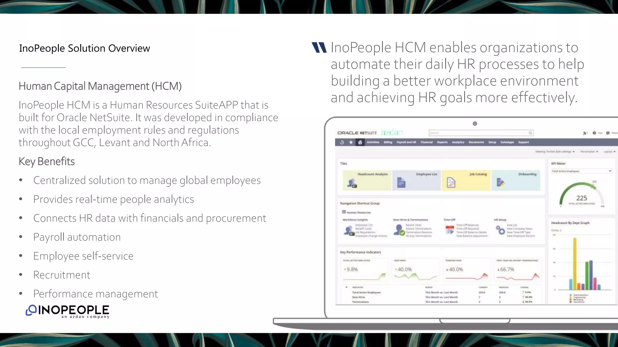 InoPeople (Native Oracle NetSuite HCM Application for ME) | PPT