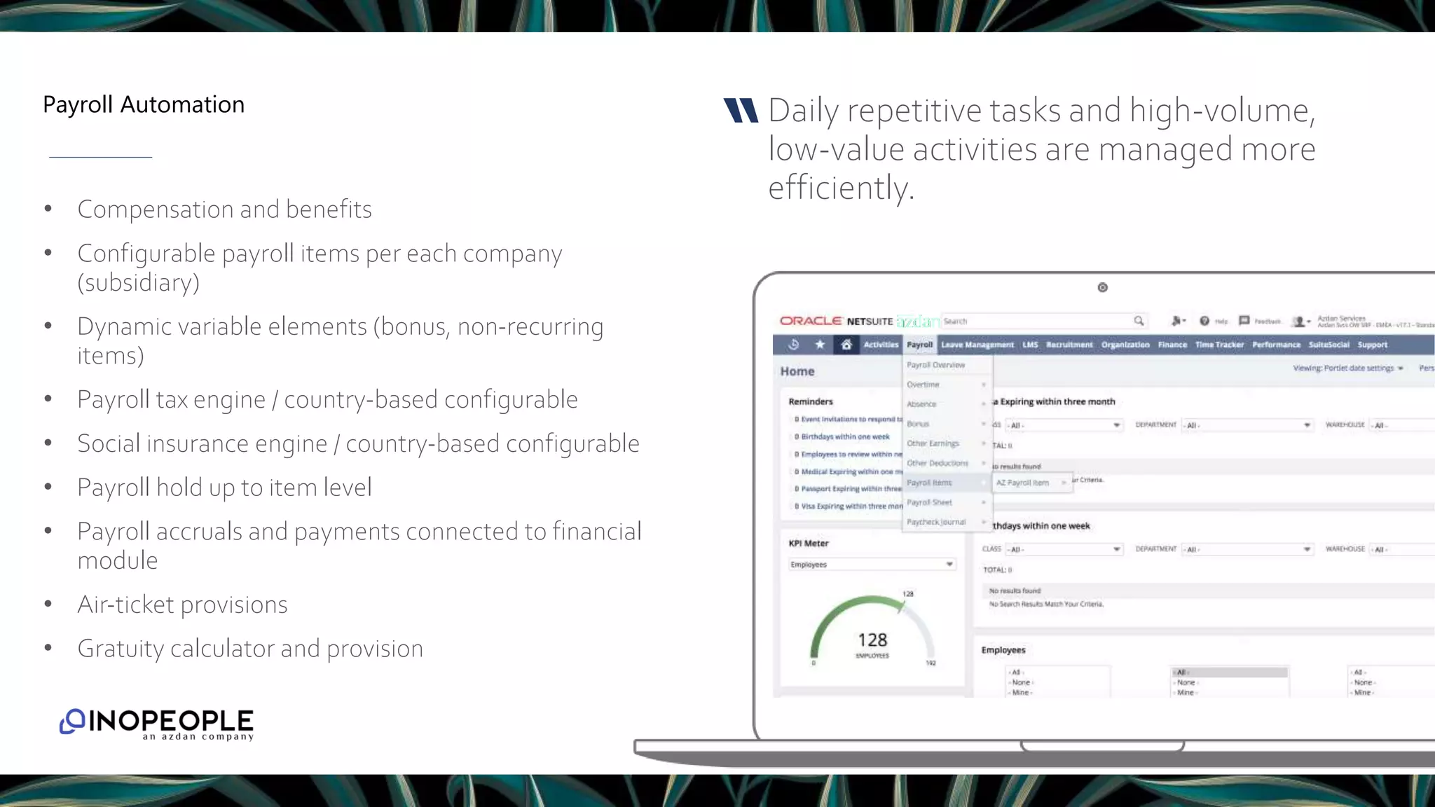InoPeople (Native Oracle NetSuite HCM Application for ME) | PPT