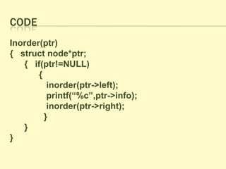 Inorder traversal | PPT