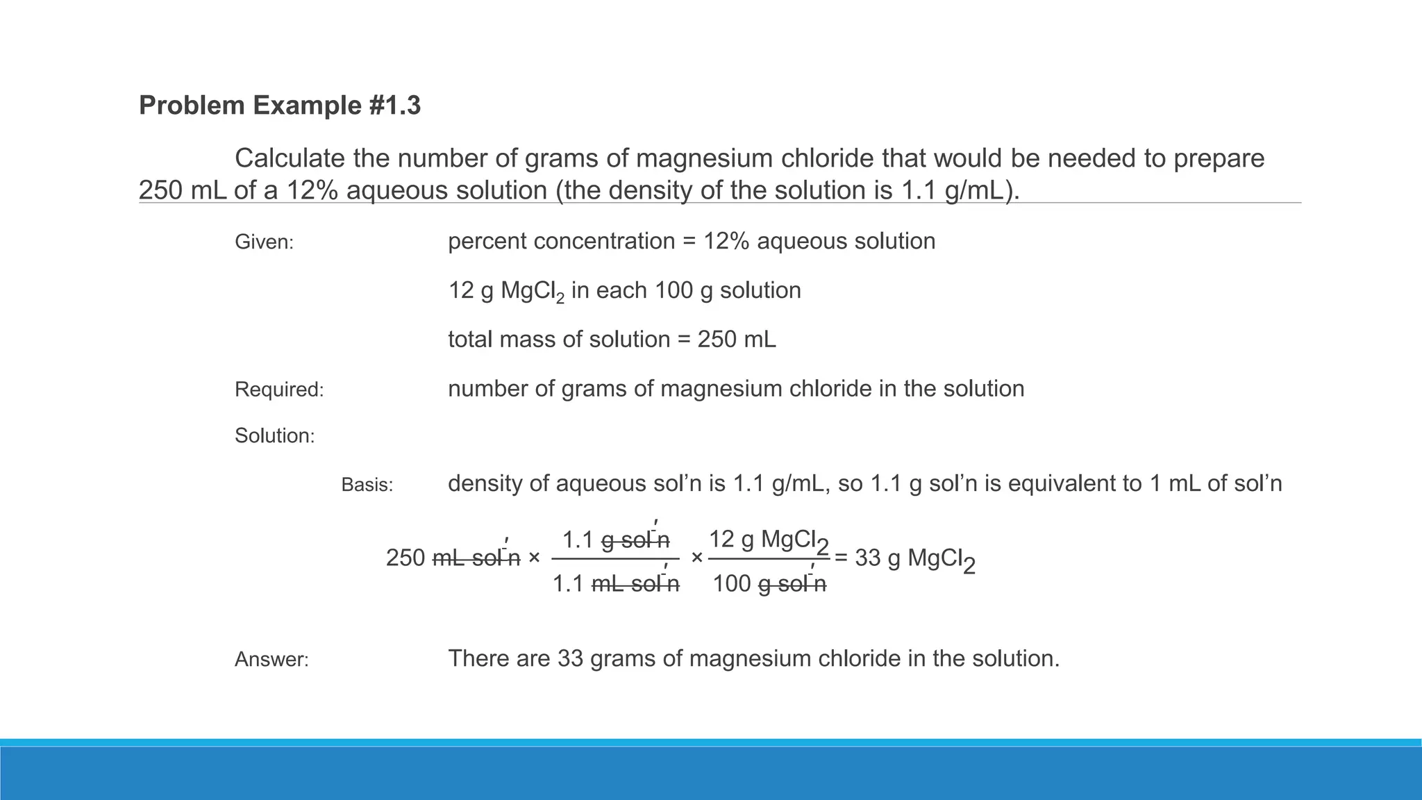 Quantitative Expressions of the Concentration of Solutions | PPTX