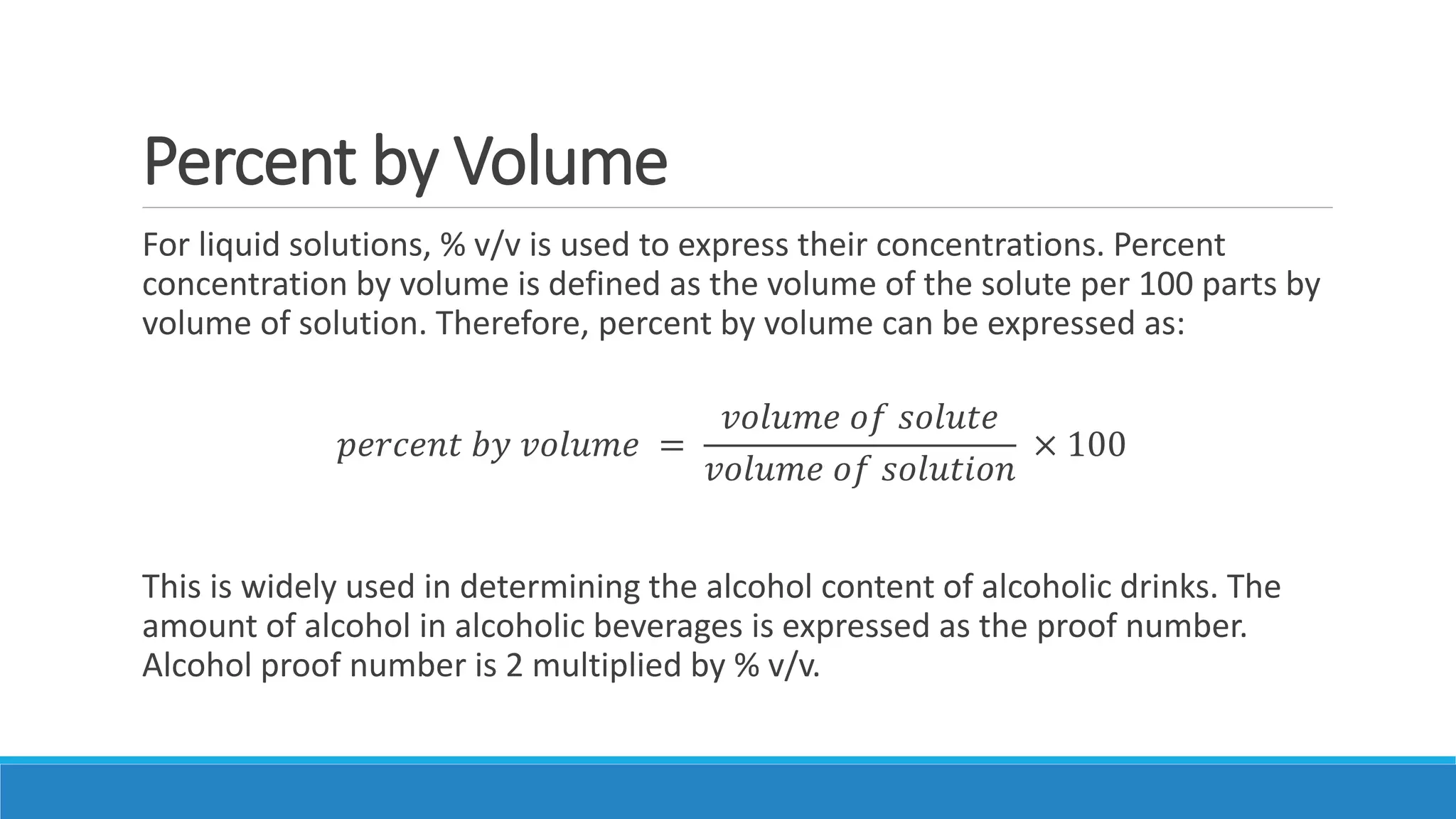 Quantitative Expressions of the Concentration of Solutions | PPTX