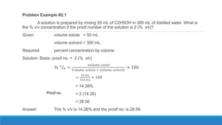 Quantitative Expressions of the Concentration of Solutions | PPTX