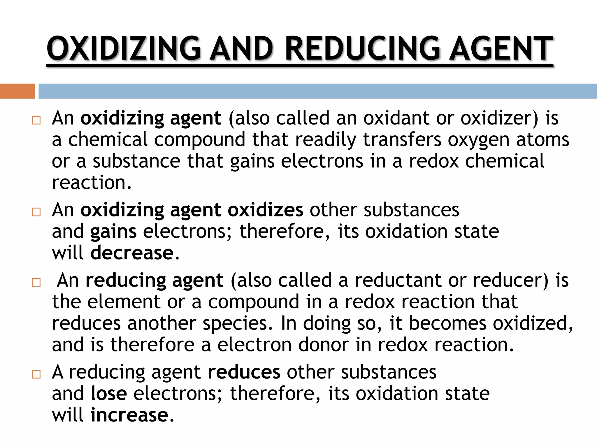 REDOX REACTION | PPTX