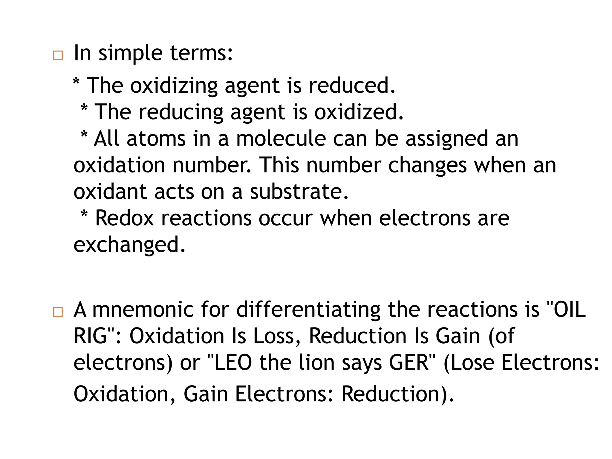 REDOX REACTION | PPTX