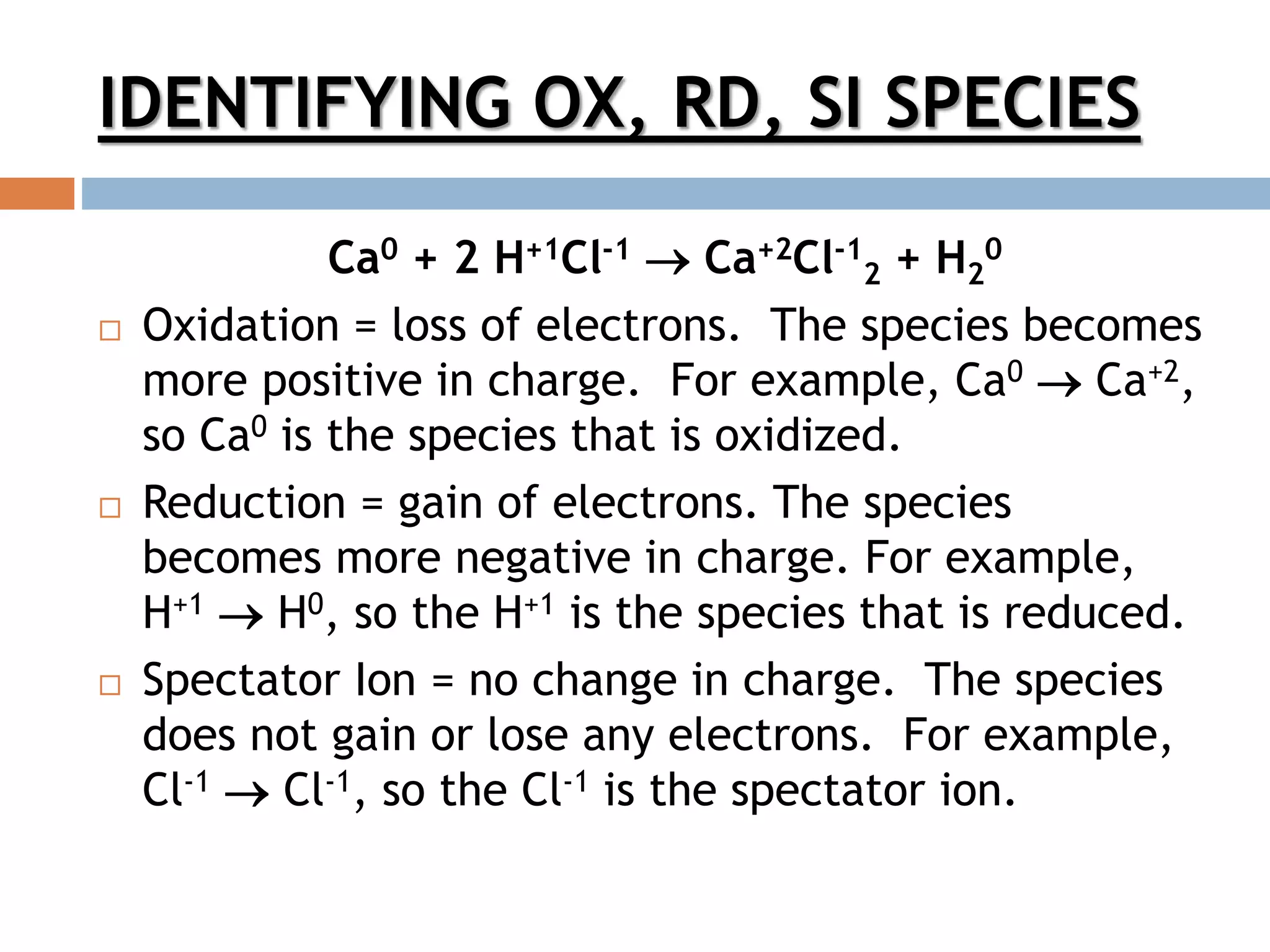 REDOX REACTION | PPTX