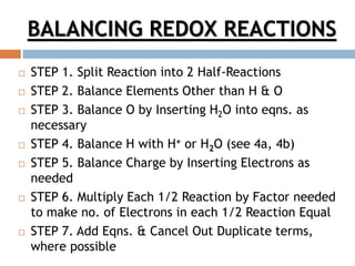 REDOX REACTION | PPTX