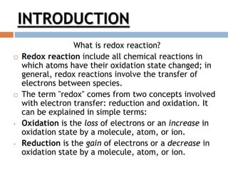 REDOX REACTION | PPTX
