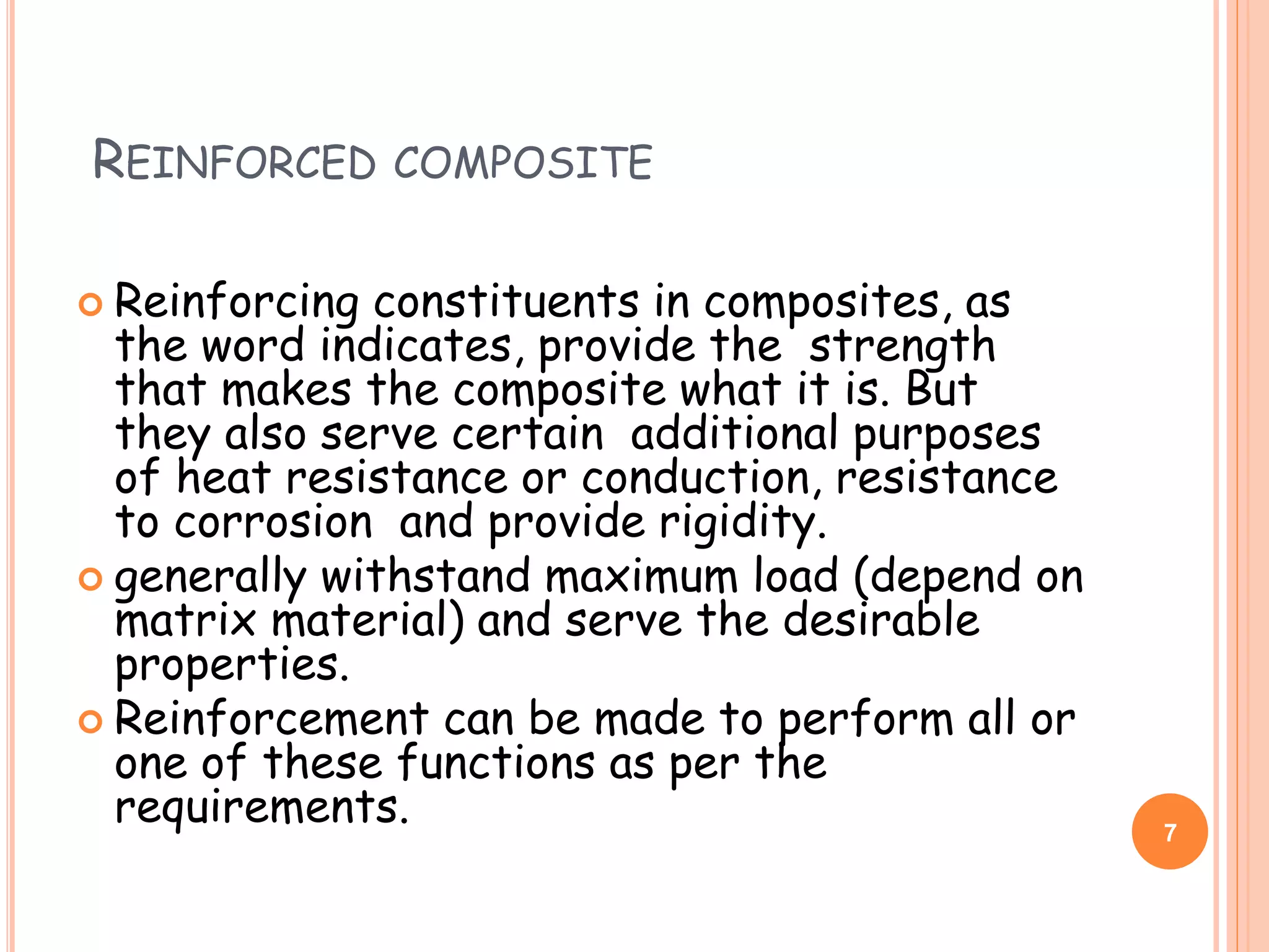 reinforcement of composite | PPTX