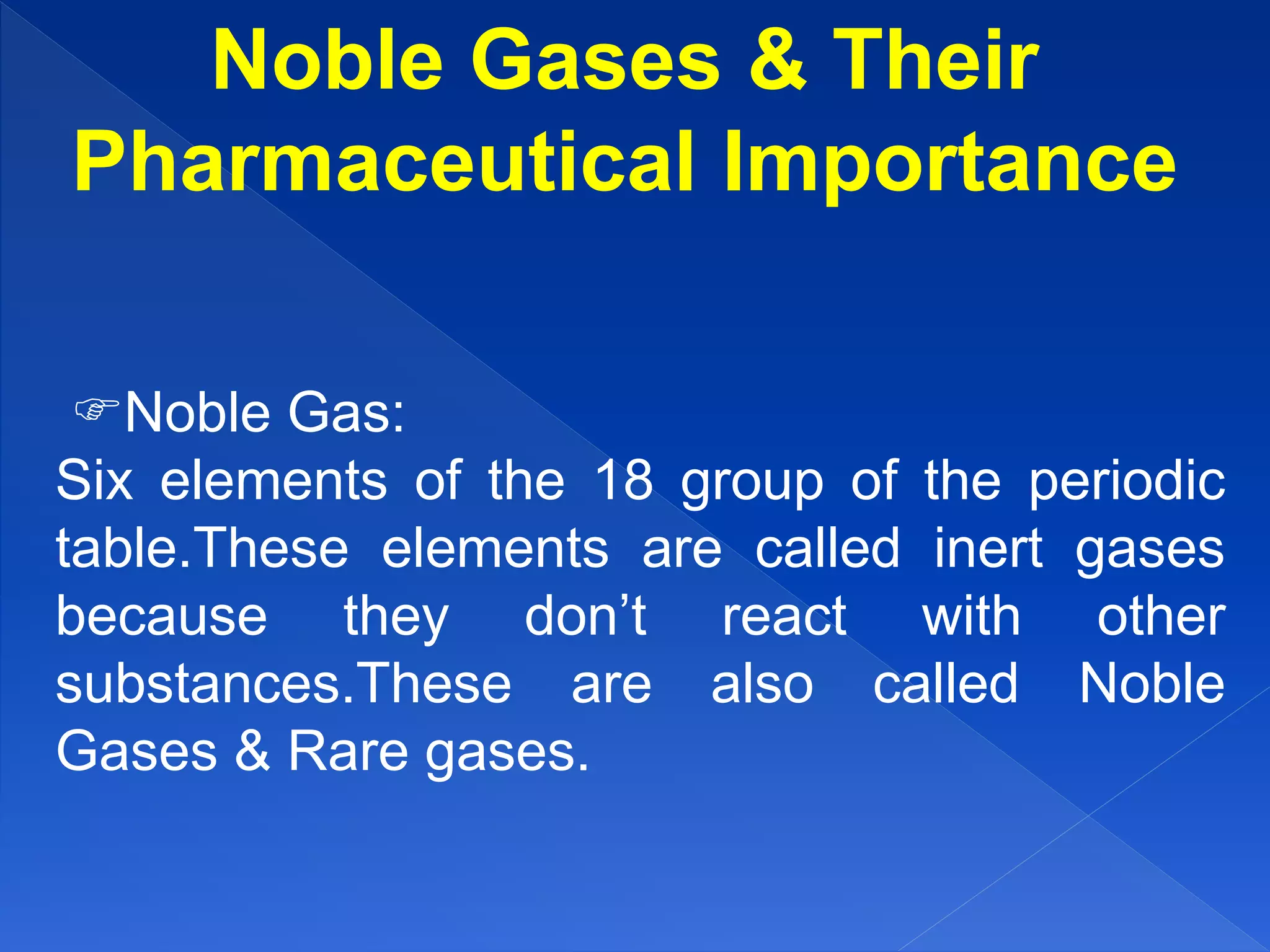 Noble Gases | PPTX