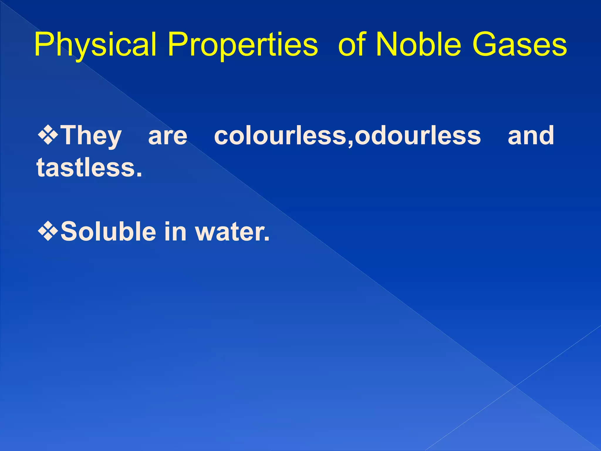 Noble Gases | PPTX