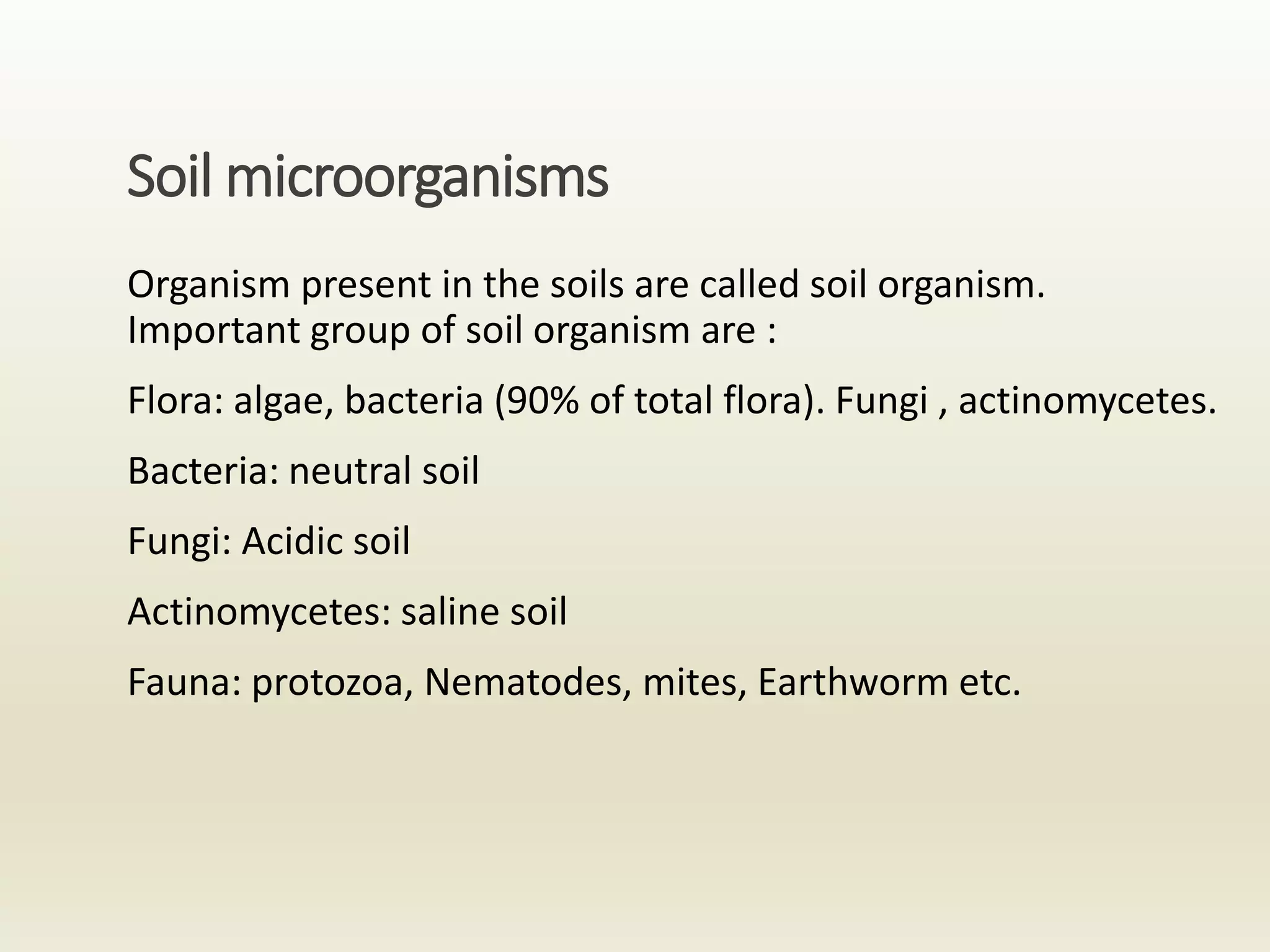 Inorganic and organic components of soil (soil composition) | PPTX