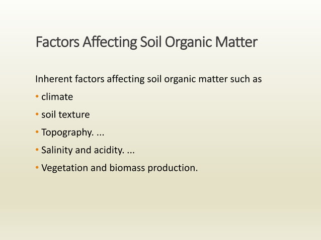 Inorganic and organic components of soil (soil composition) | PPTX ...