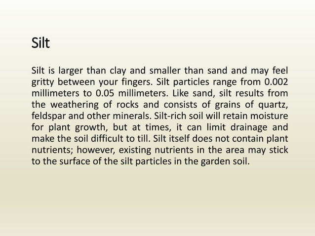 Inorganic and organic components of soil (soil composition) | PPTX ...