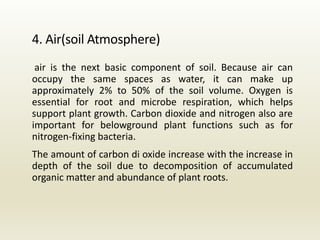 Inorganic and organic components of soil (soil composition) | PPTX