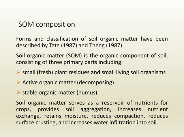 Inorganic and organic components of soil (soil composition) | PPTX ...