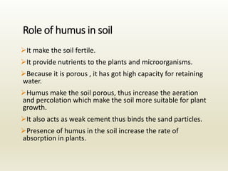 Inorganic and organic components of soil (soil composition) | PPTX ...