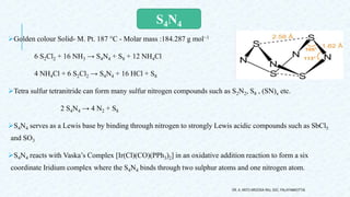Inorganic chains, rings, cages and clusters | PPTX | Chemistry | Science