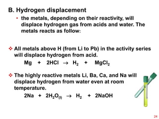 Inorganic chem - chemical reactions | PPTX