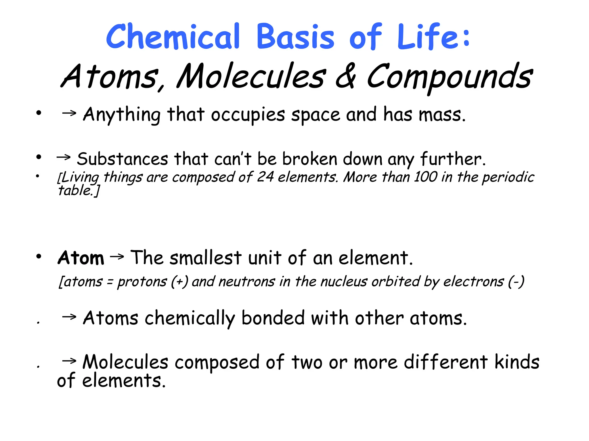 INORGANIC CHEMISTRY MOLECULE Vs COMPUND PPT.pptx