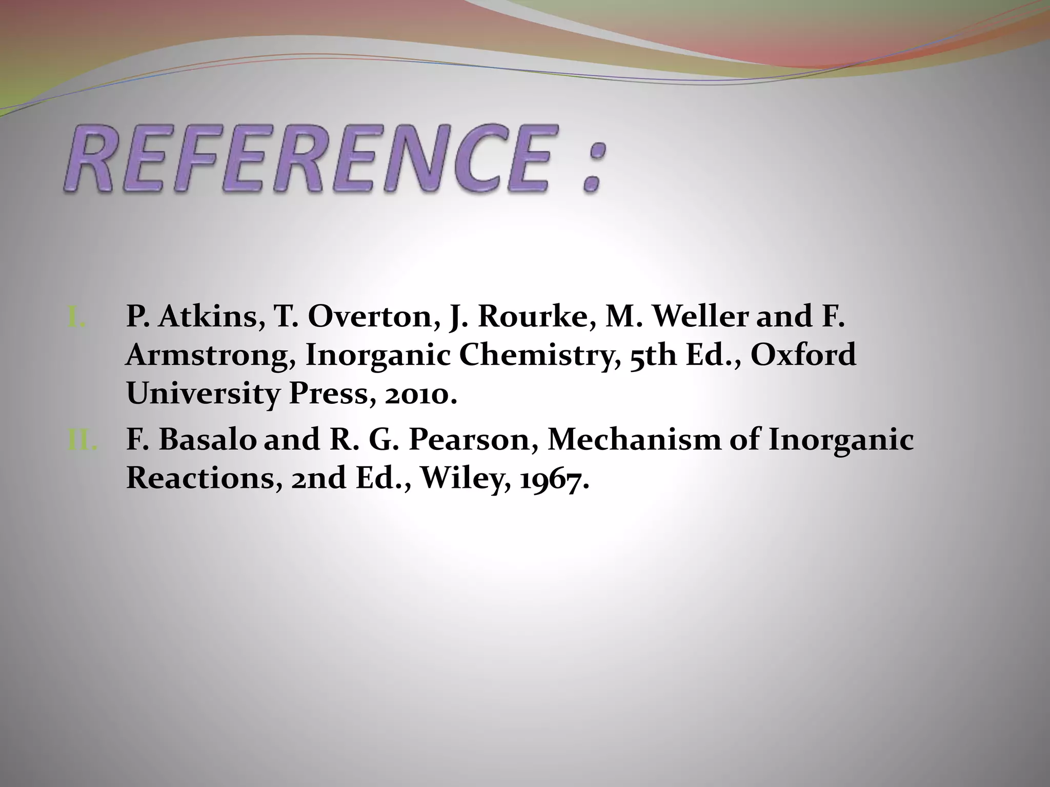 REDOX REACTION : inner & outer sphere Complimentary & non-complimentary ...