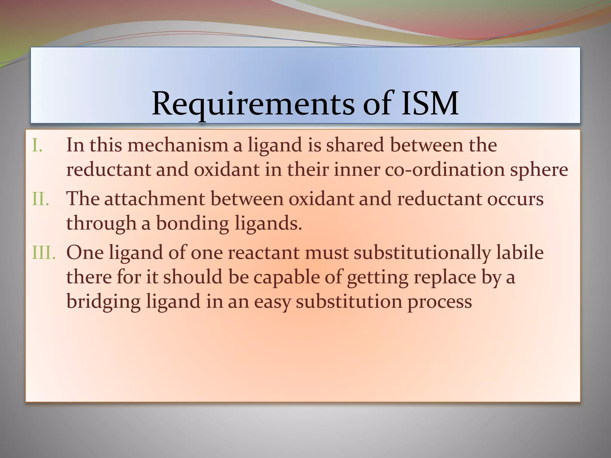 REDOX REACTION : inner & outer sphere Complimentary & non-complimentary ...