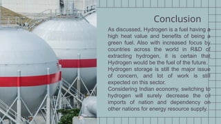 Inorganic fuel:Hydrogen is the fuel of the future.pptx