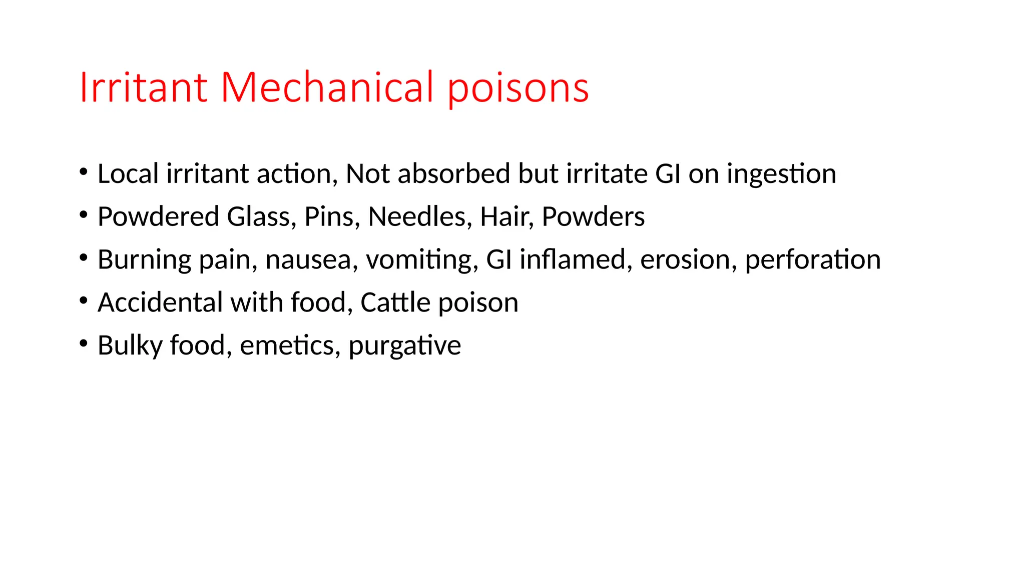 Forensic Medicine: Inorganic Irritants - Part I.pptx