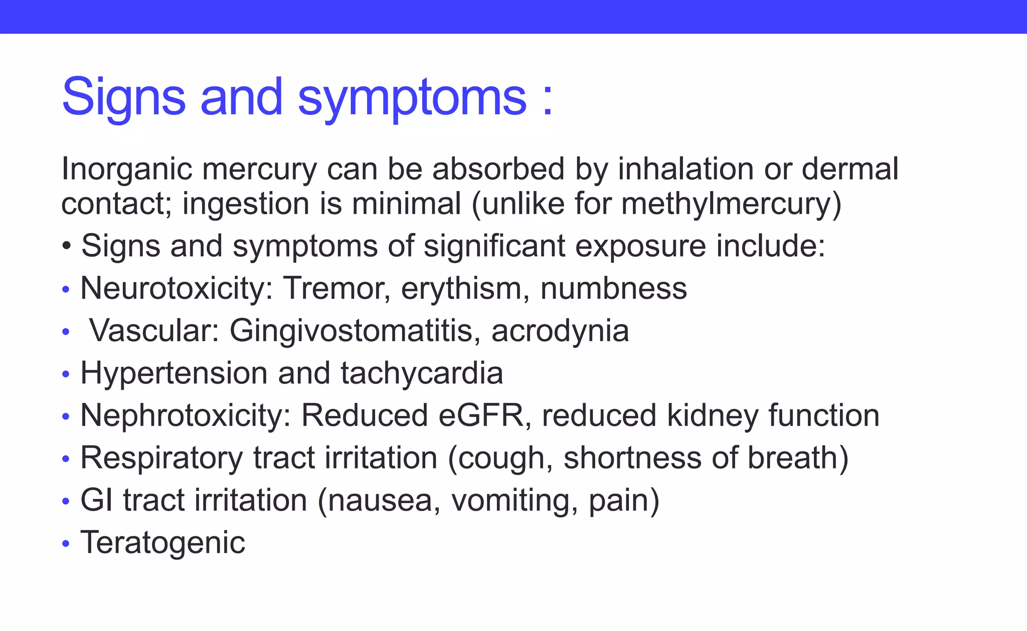 Inorganic Mercury Toxicity Pptx