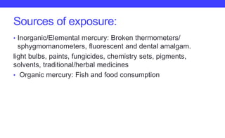 Inorganic Mercury Toxicity Pptx